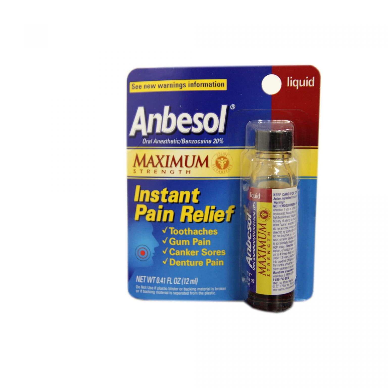 Anbesol Maxium Strength Liquid Val Pk .41oz - Jollys Pharmacy Online Store