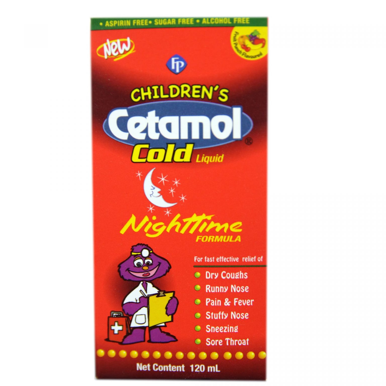 Children’s Cetamol Nighttime Formula 120ml - Jollys Pharmacy Online Store