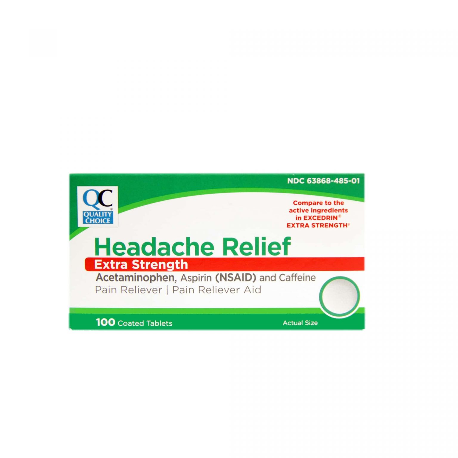 Quality Choice Headache Relief Xtra Strength Tablets 100ct - Jollys ...