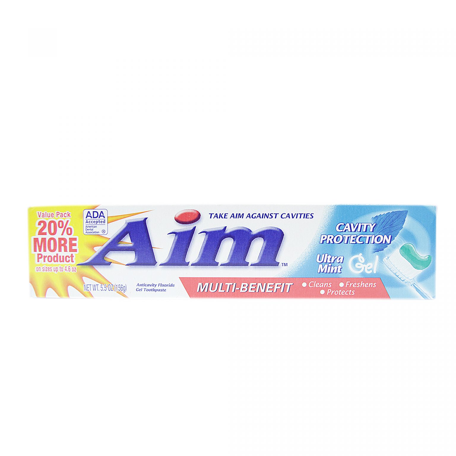 Aim Toothpaste Cavity Protect Ultra Mint Gel 5.5 Oz - Jollys Pharmacy ...
