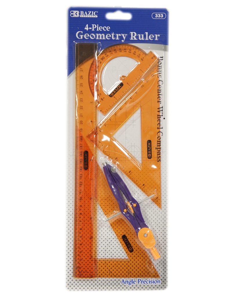 Bazic Geometry Ruler Combination Set #332/#333 - Jollys Pharmacy Online ...