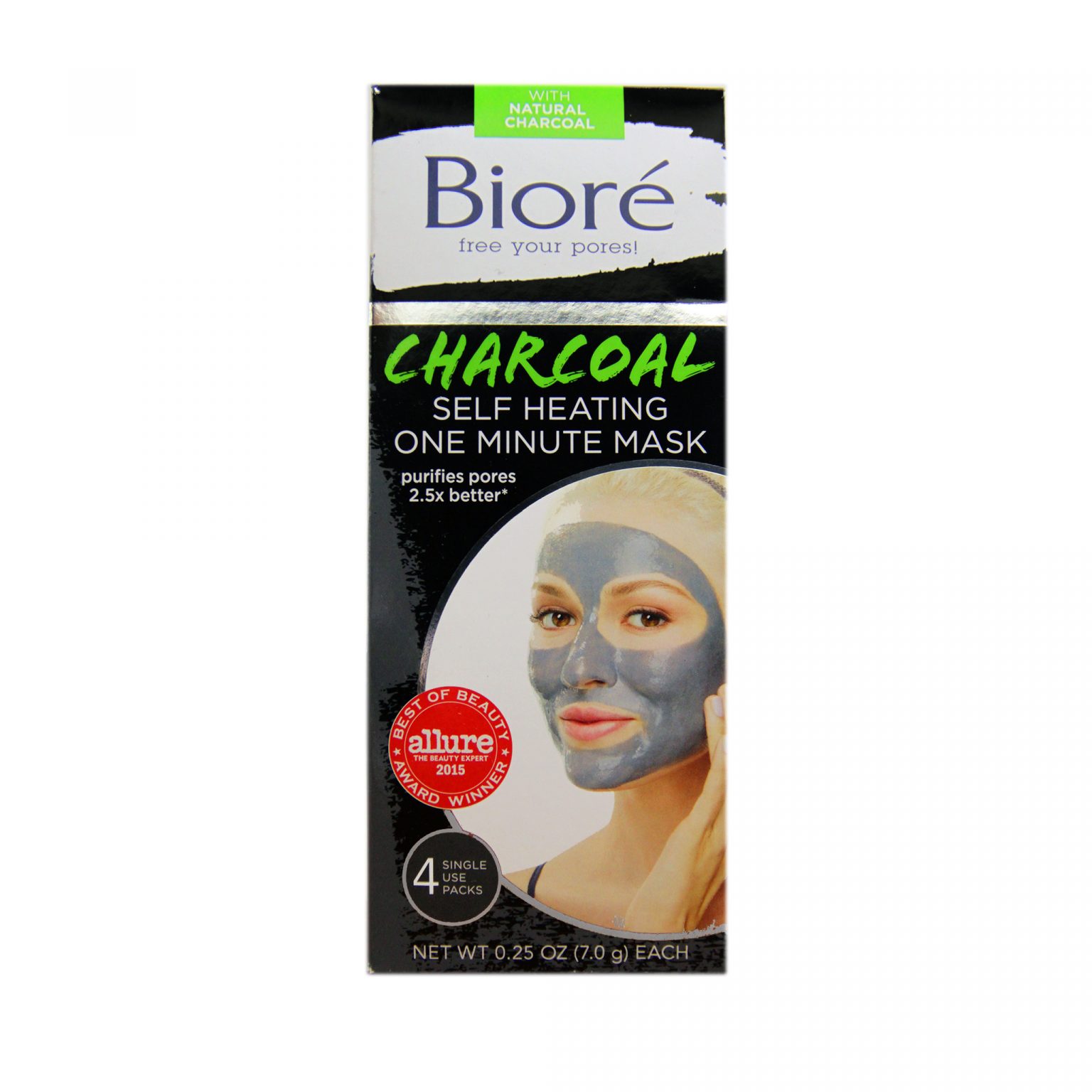 Biore Charcoal Self Heating Mask 4’s - Jollys Pharmacy Online Store