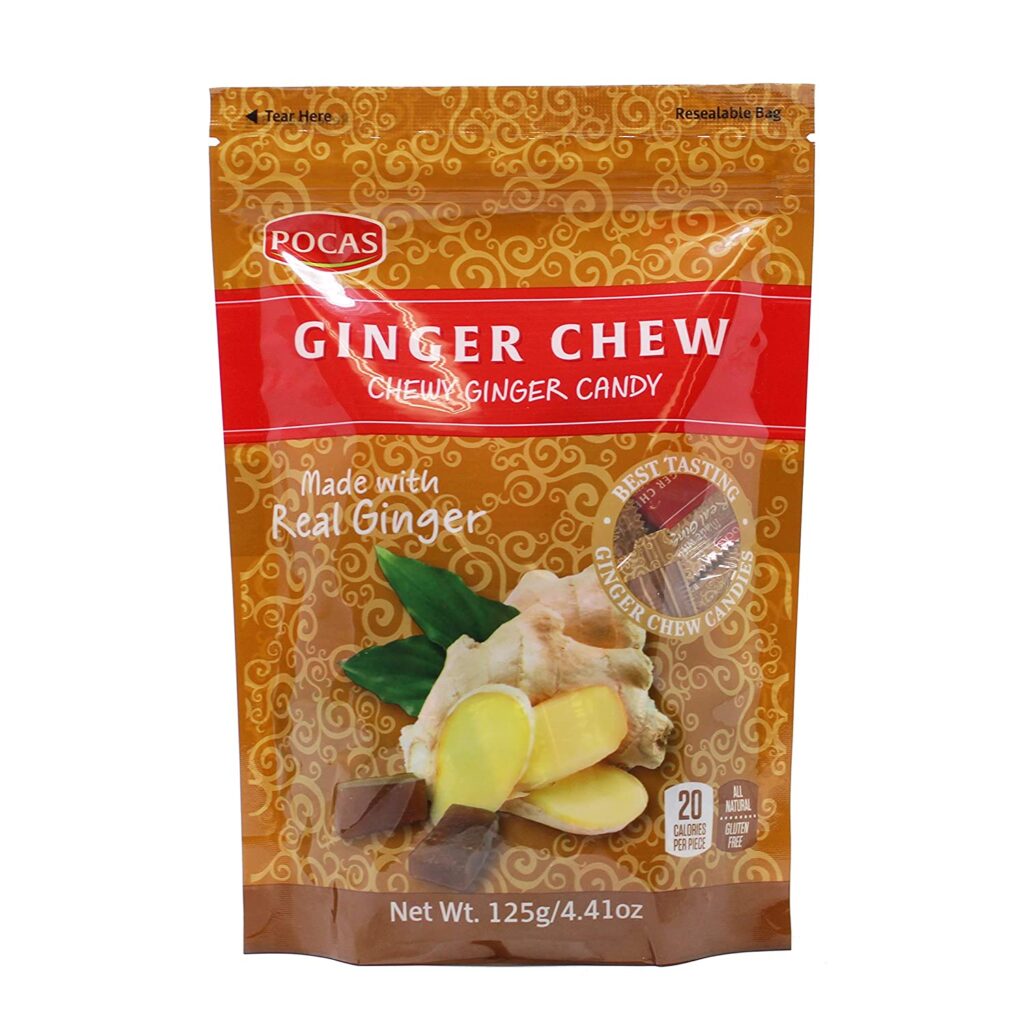 Pocas Ginger Chew Jelly Candy 125g - Jollys Pharmacy Online Store