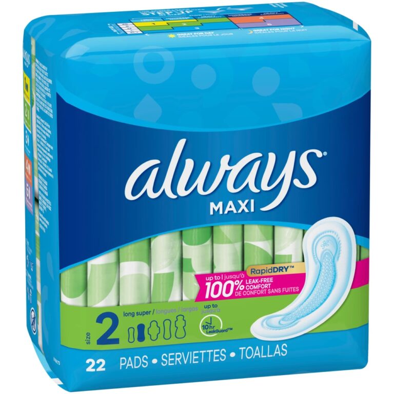 Always Maxi Pad Long Super Without Wings Unscented 22ct - Jollys ...