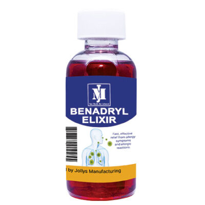 Benadryl Elixir 120ml - Jollys Pharmacy Online Store