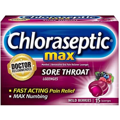 Chloraseptic Max Sore Throat Lozenges Wild Berries - Jollys Pharmacy ...