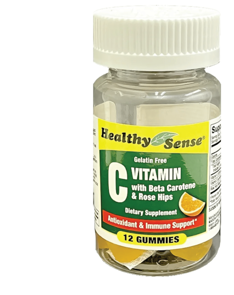 Healthy Sense Vitamin C Gummies With Beta Carotene And Rose Hips ...